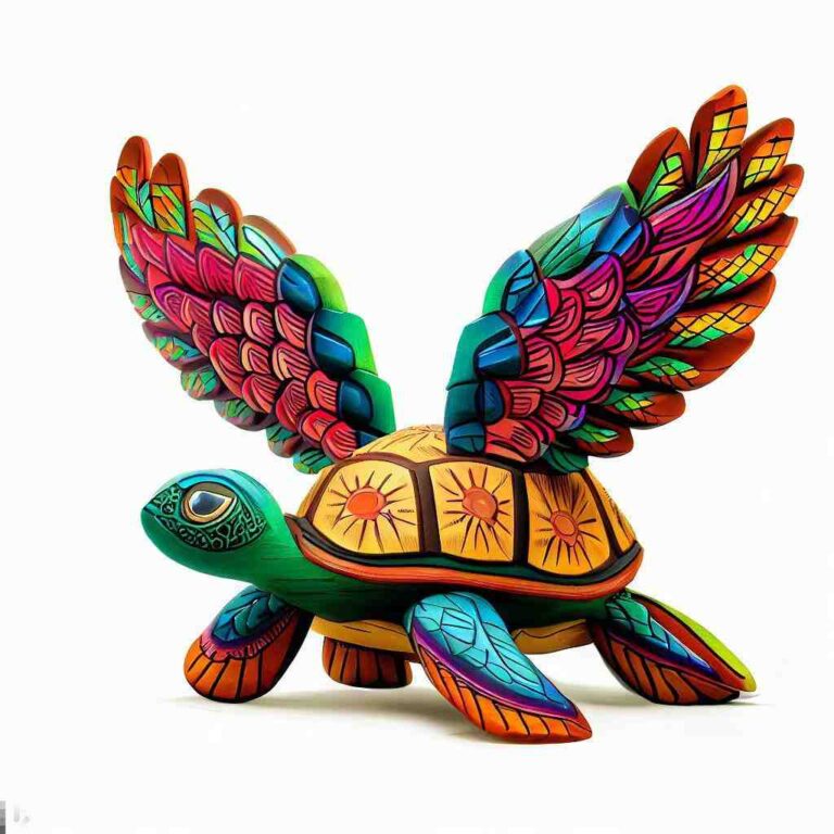 [Alebrije de tortuga con alas] Significado, imagenes y más
